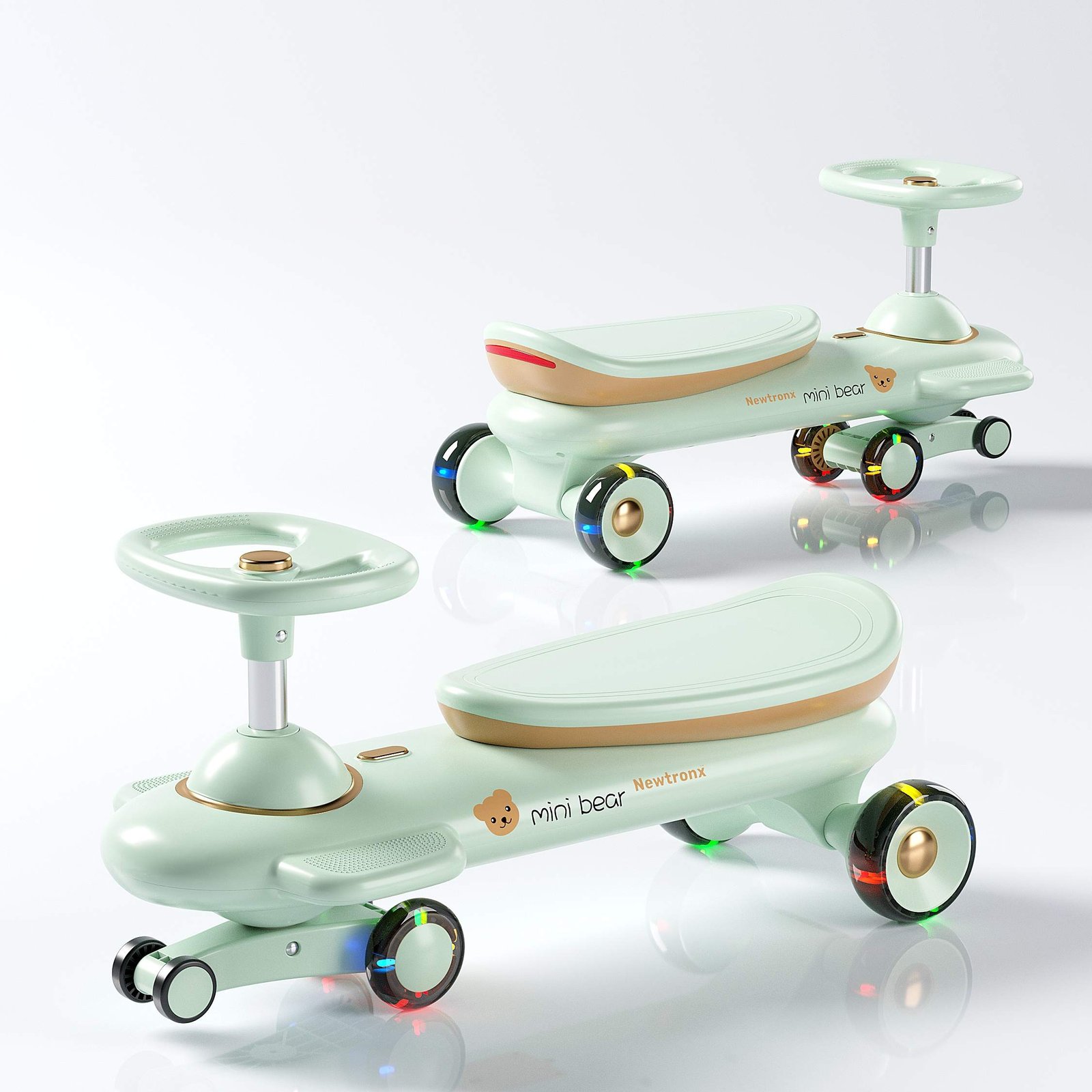 Minty Bear Cruiser Swing Car | Fun & Safe Ride-on Toy for Kids